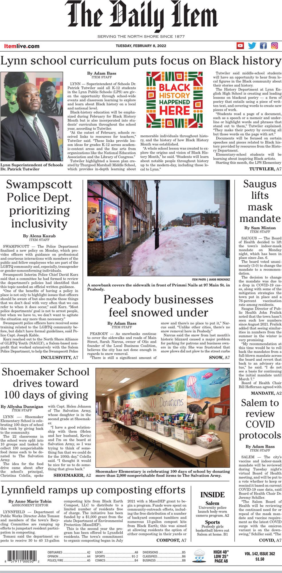 Today's page 1: 2-8-22 - Itemlive